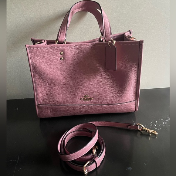 Coach | Bags | Coach Dempsey Carryall In True Pink With Gold Hardware ...